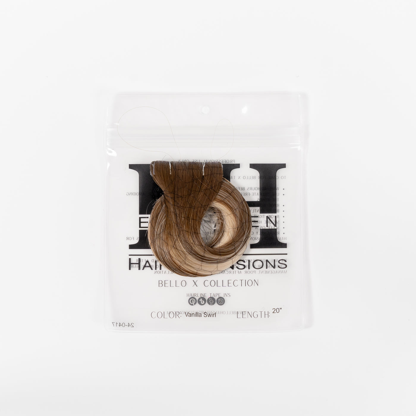 #Vanilla Swirl Tape-ins Bello X